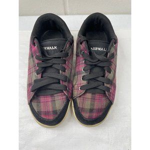 Airwalk | Shoes | Vintage Airwalk Womens Pinkgreyblack Plaid Skate Shoes Size 1 | Poshmark